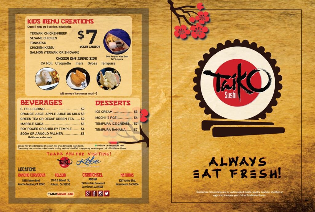 Taiko Sushi – The Ultimate Japanese Fusion Experience
